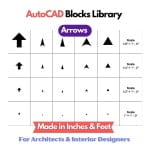 AutoCAD Arrows Symbols - Free Download - Jay Cad Store