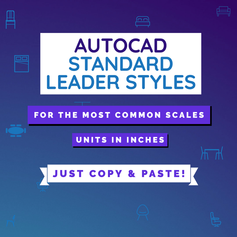 Autocad Standard Leader Styles | English Units - Jay Cad Store